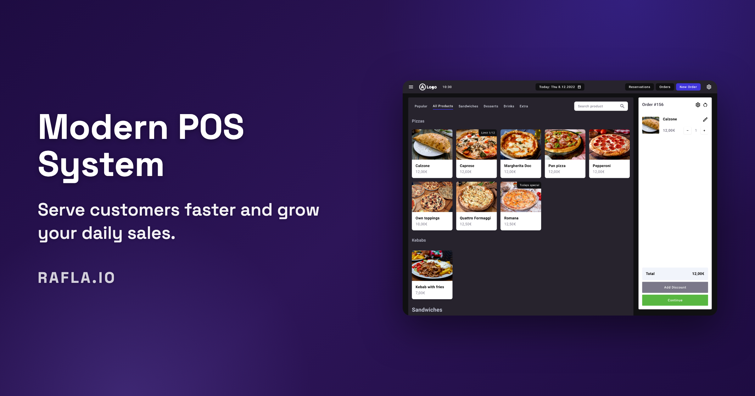 Restaurant POS System – 0€ Hardware, 10 min Setup | Rafla